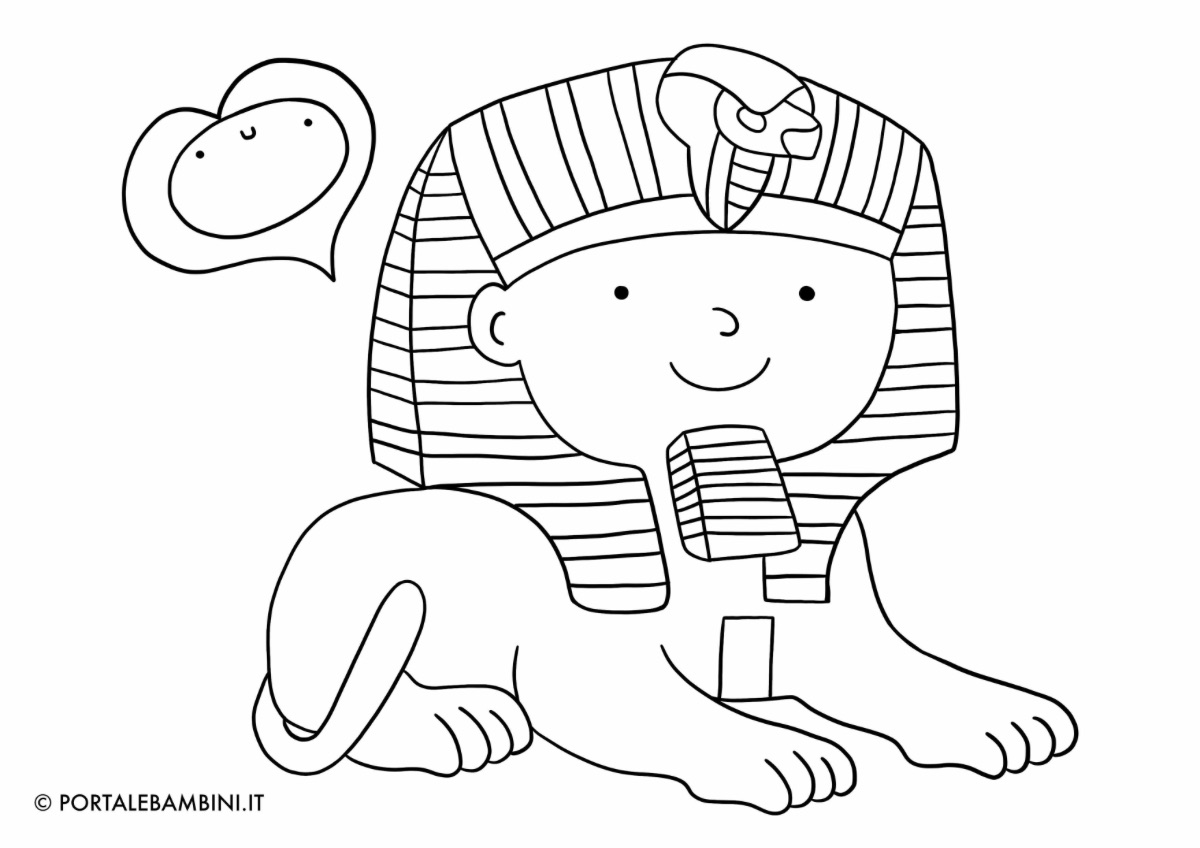 Sfinge da Colorare | portalebambini.it