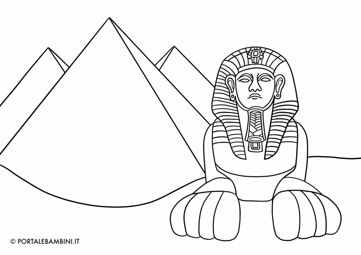 Sfinge da Colorare | portalebambini.it