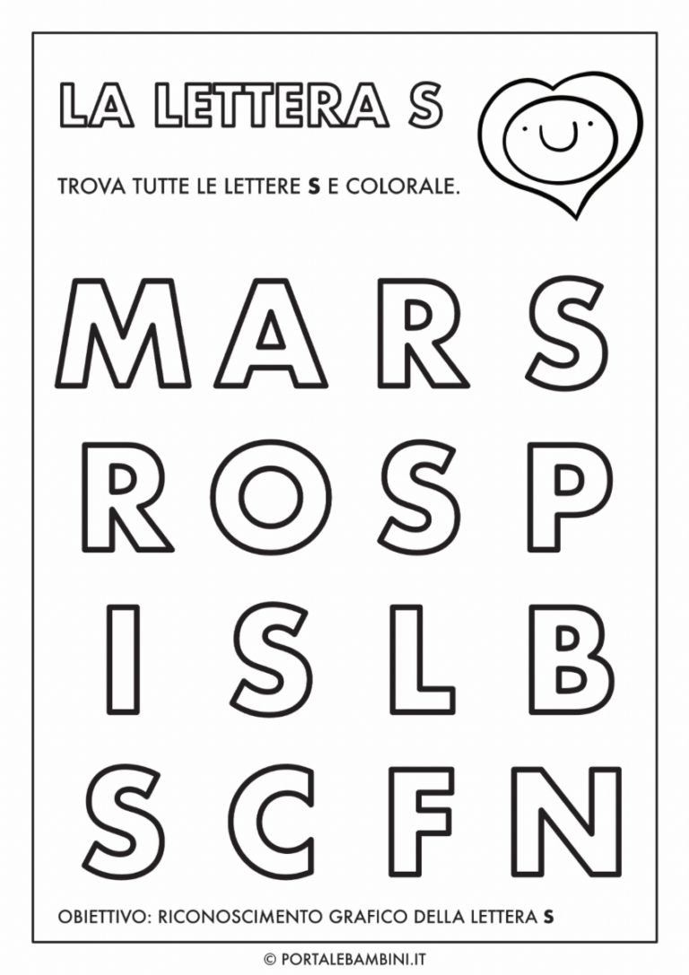 Schede sulla Lettera S | portalebambini.it