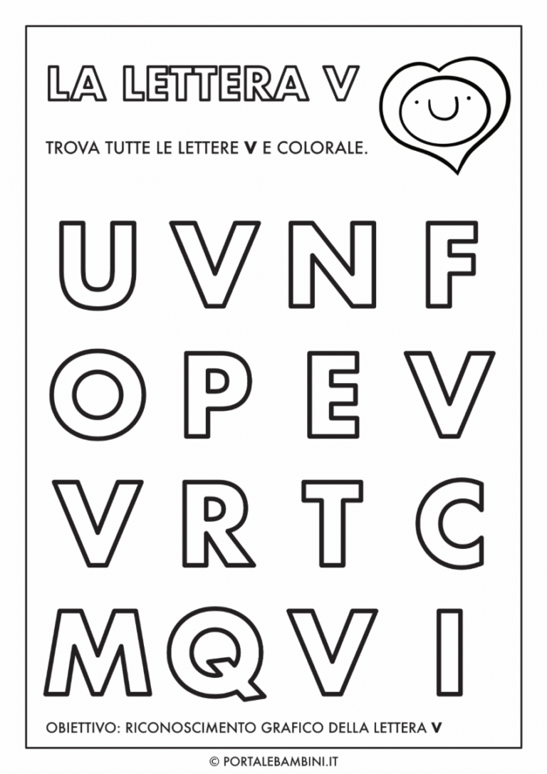 Parole con la V + Schede sulla V