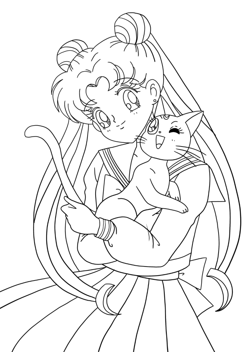 Disegni Da Colorare Della Principessa Di Sailor Moon
