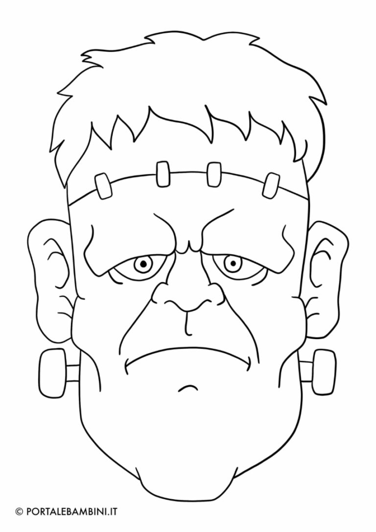 Disegni Frankenstein da Colorare (Stampa Gratis)