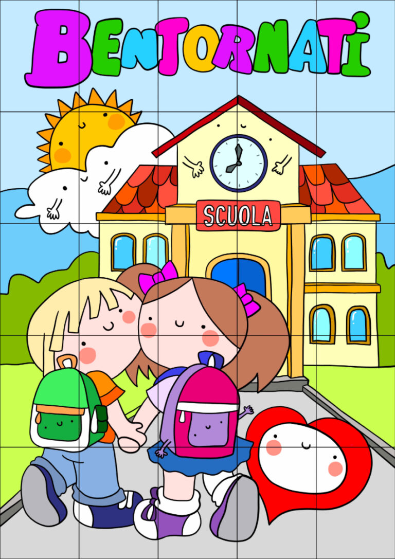 Poster gigante di bentornato | portalebambini.it