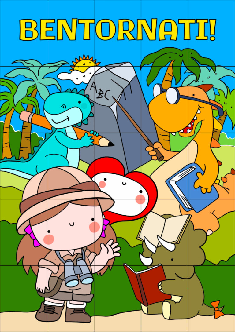 Poster gigante di bentornato | portalebambini.it