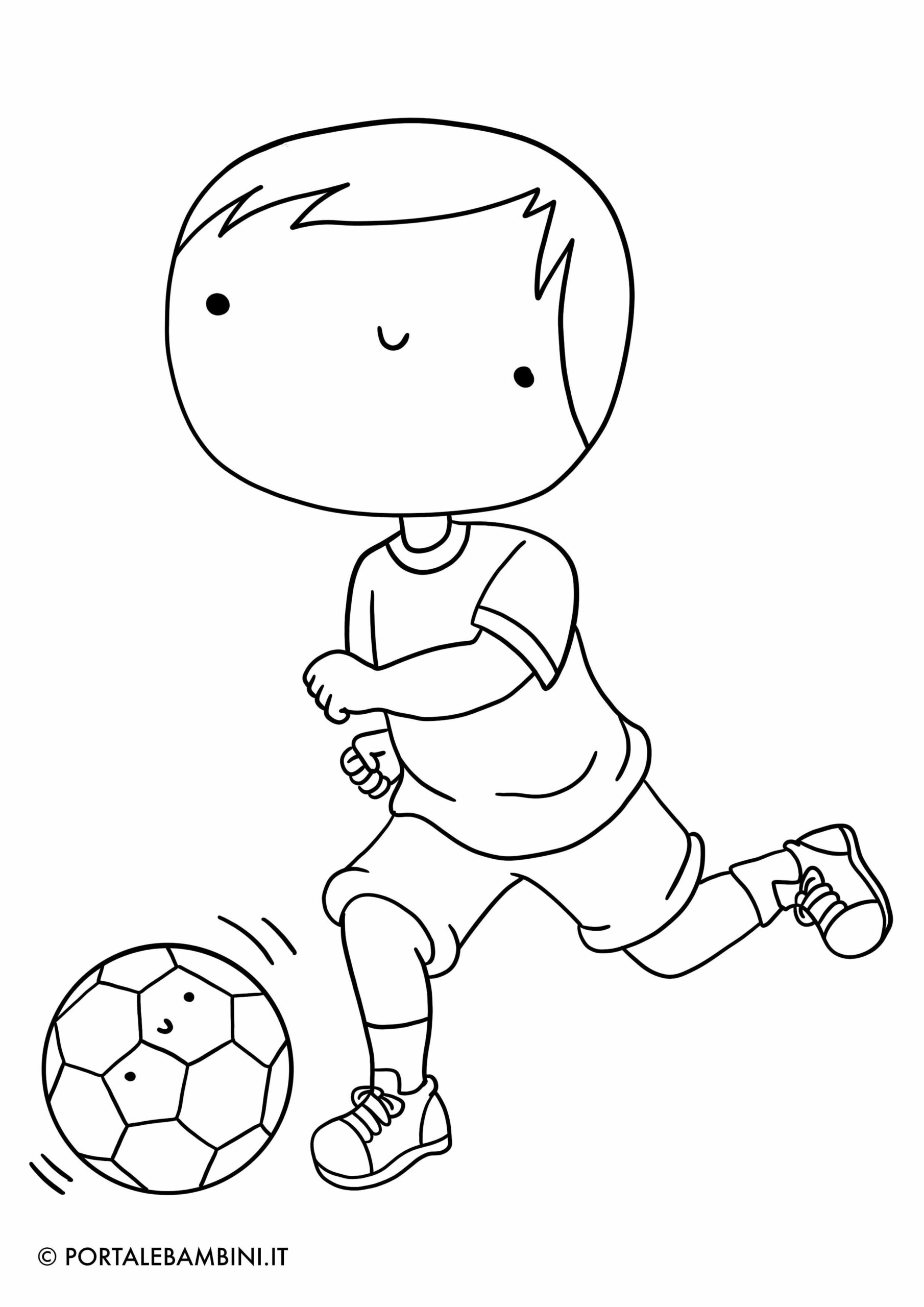 Disegni di Calcio da Colorare | portalebambini.it