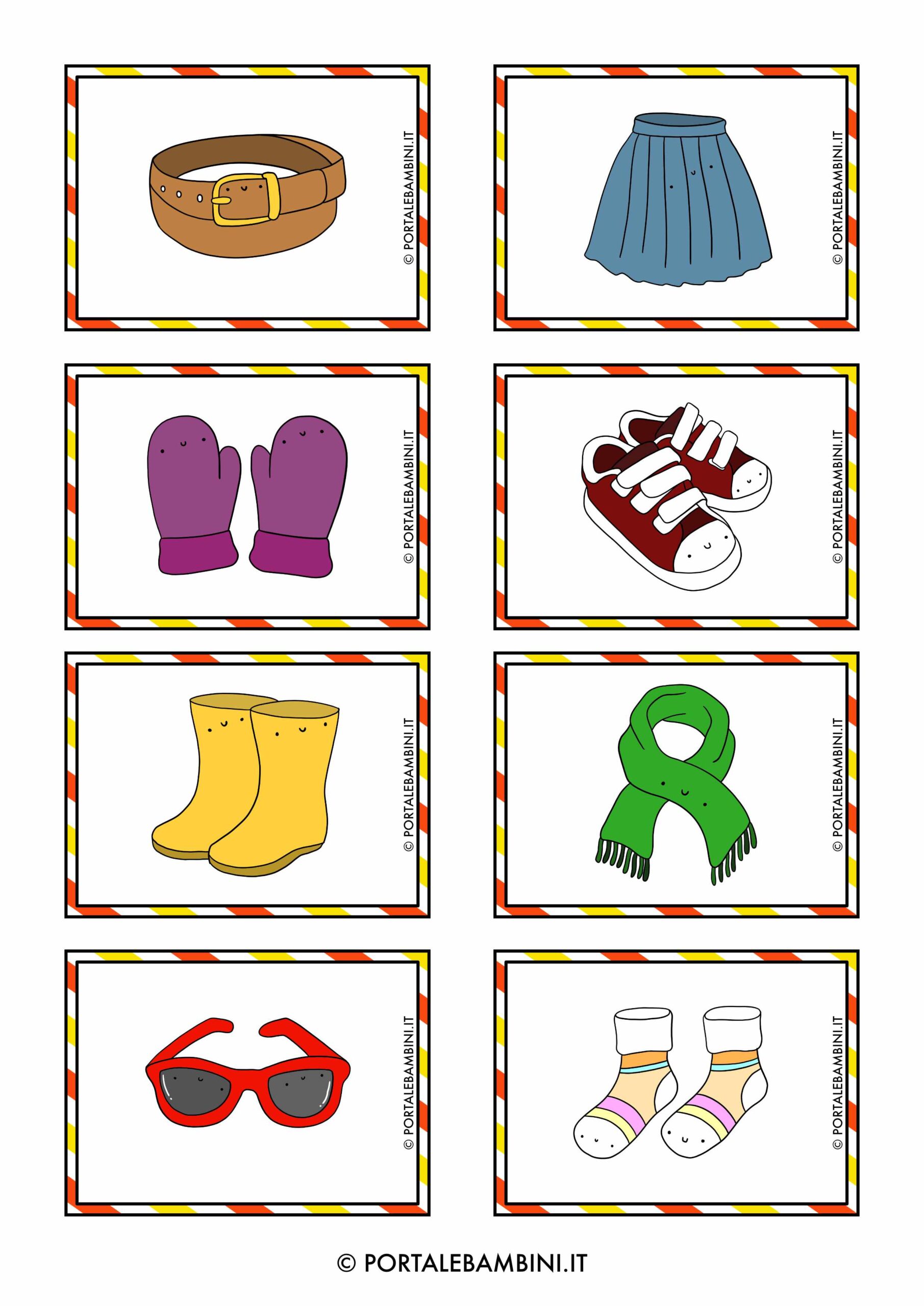 Vestiti e Abbigliamento in Inglese | portalebambini.it