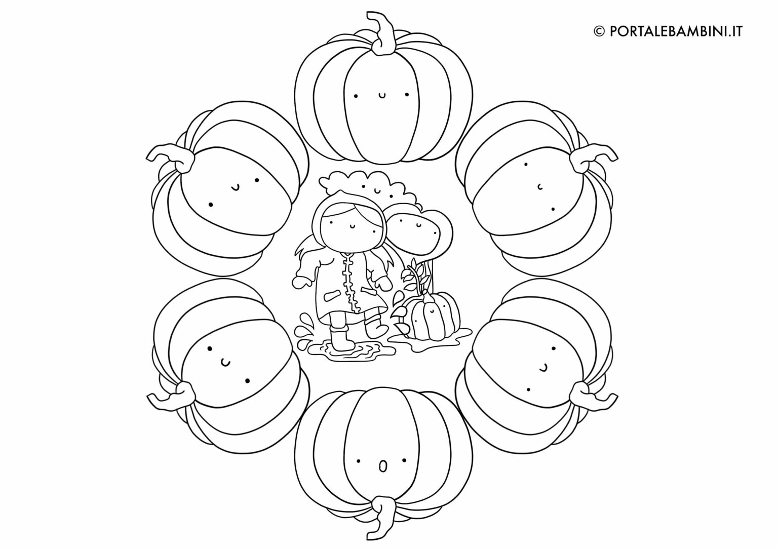 Mandala Autunnali da Colorare | portalebambini.it