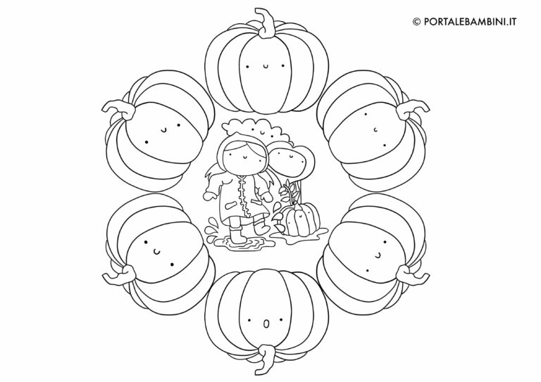 Mandala Autunnali da Colorare | portalebambini.it