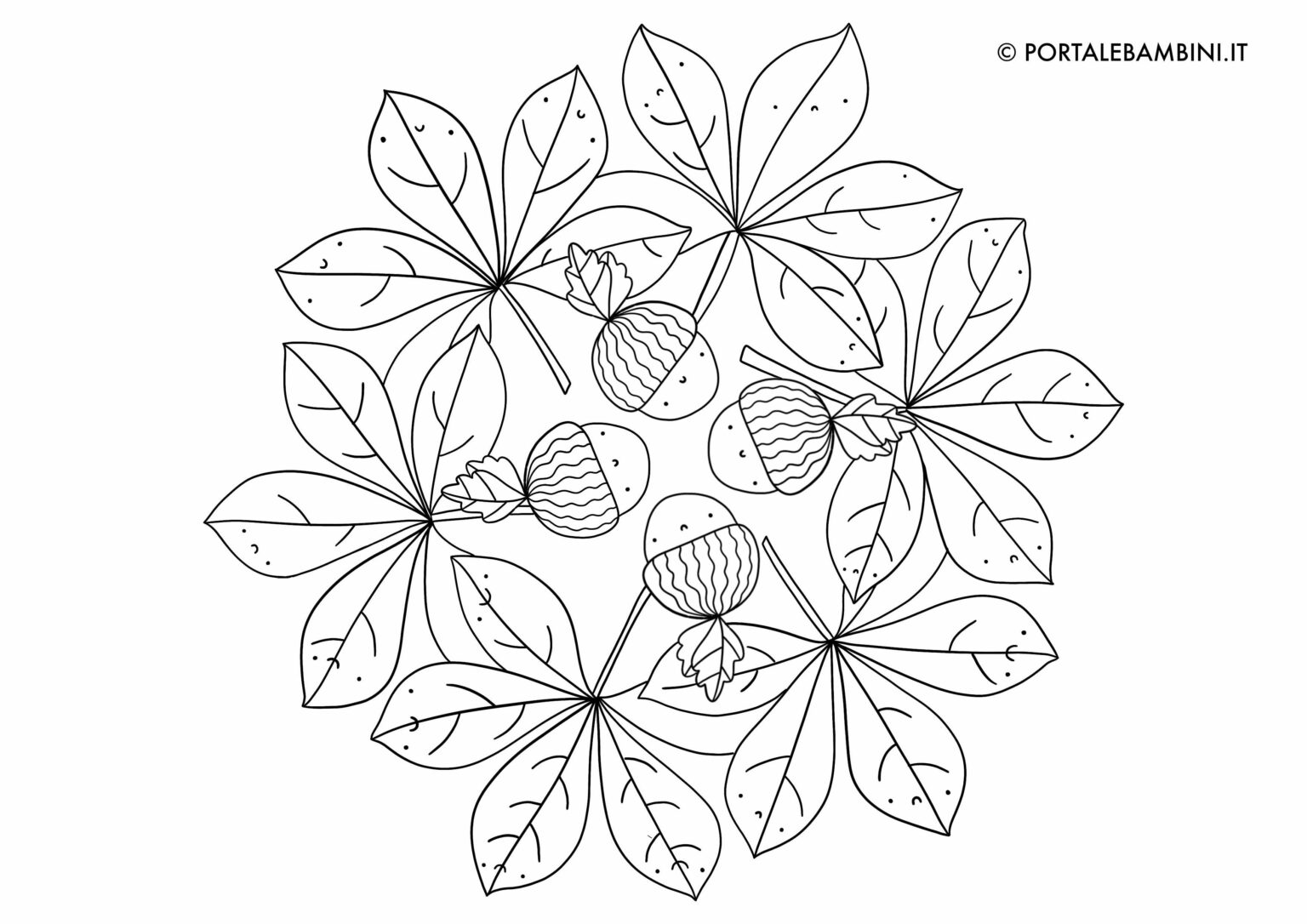 Mandala Autunnali da Colorare | portalebambini.it