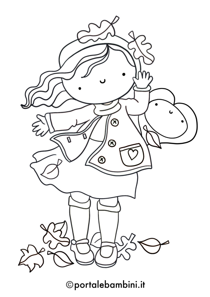 Disegni Autunno da Colorare (Stampa gratis)