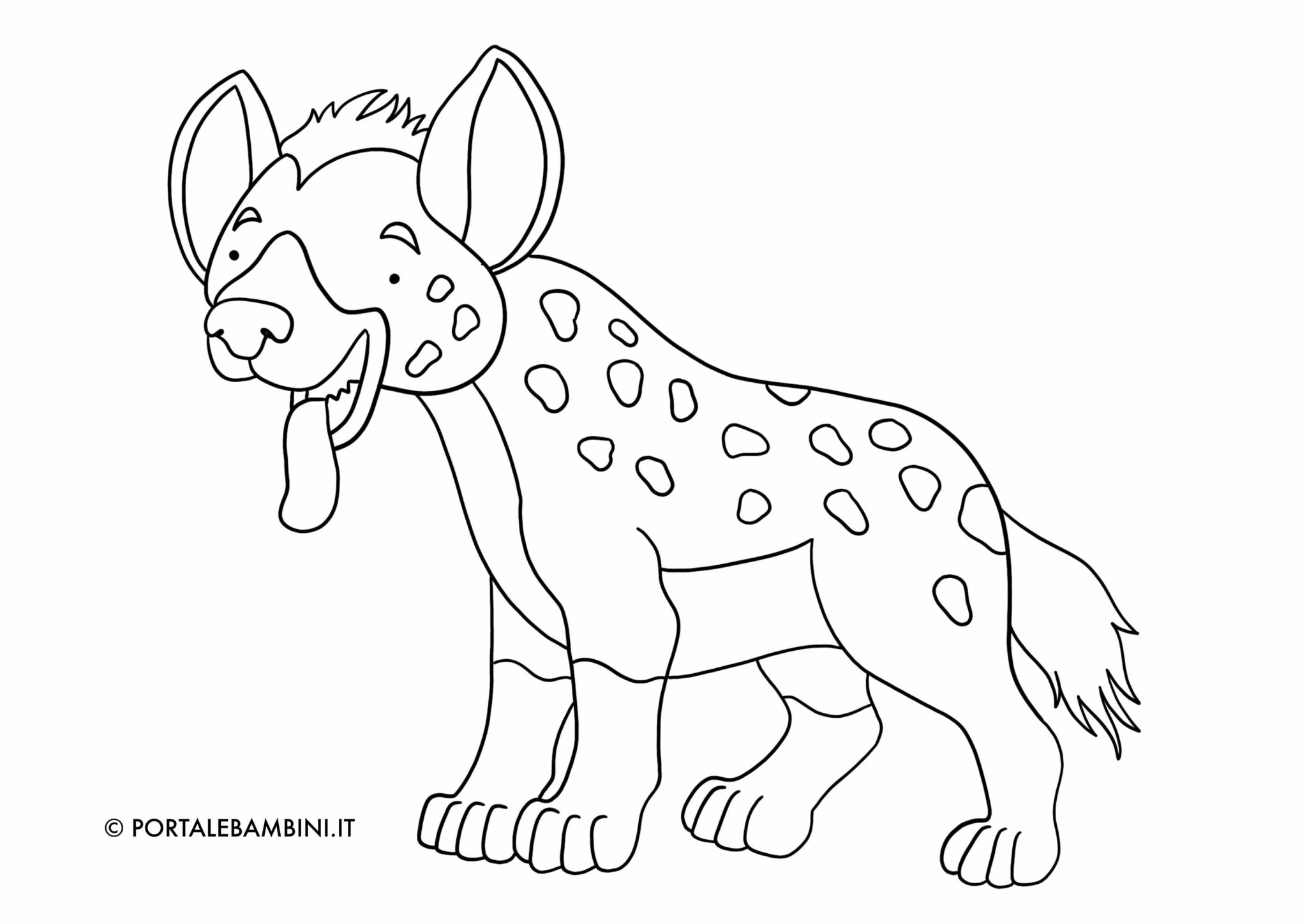 Iena da Colorare (disegni facili) | portalebambini.it