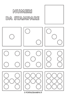 Numeri da colorare (stampa gratis) | portalebambini.it