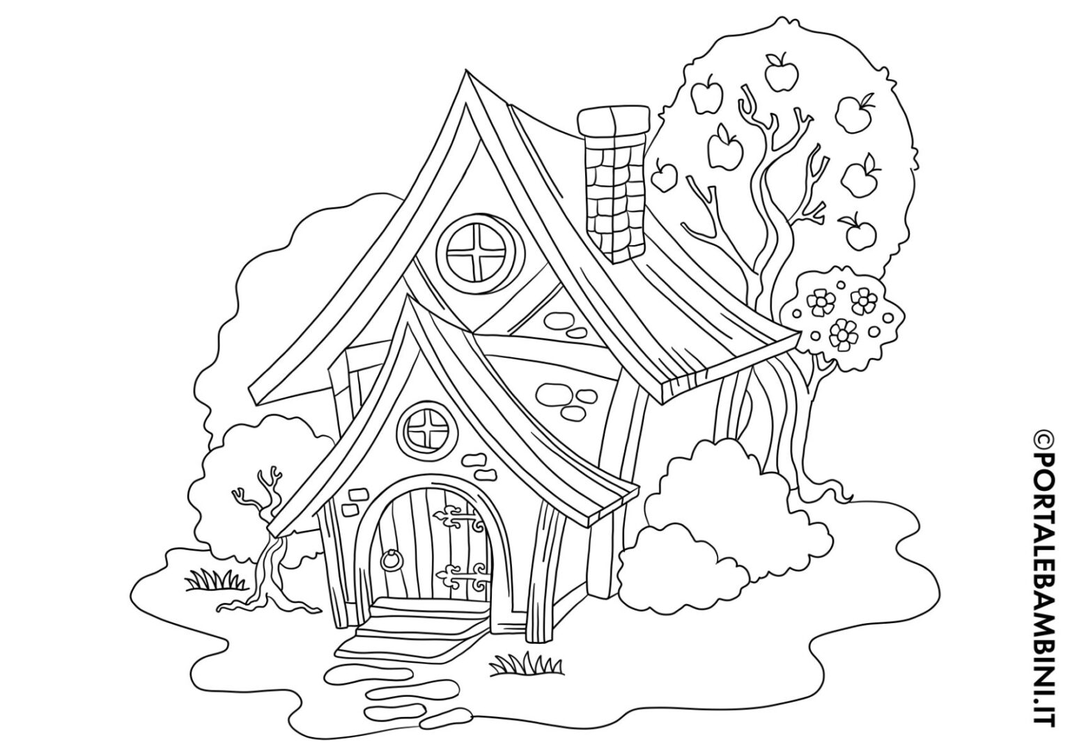 Disegni Casa da Colorare - Stampa gratis
