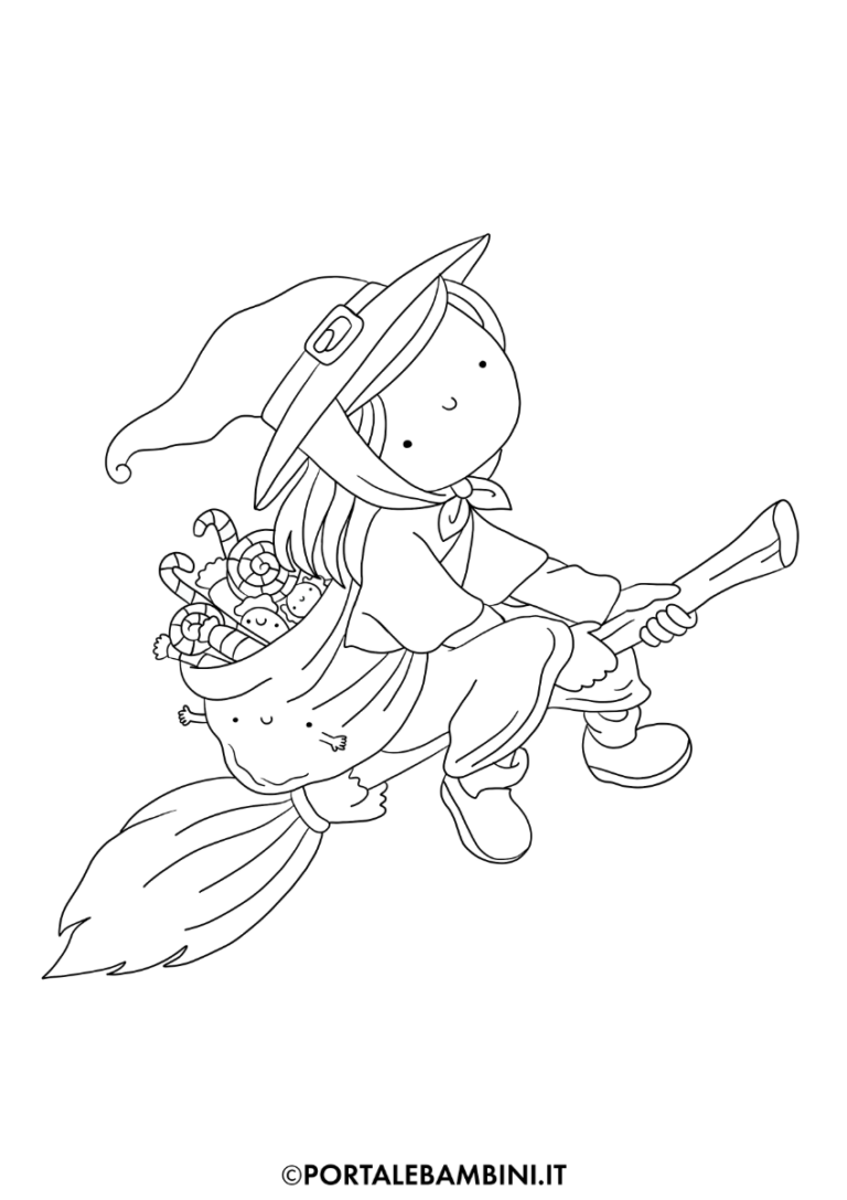 Disegni Befana da Colorare
