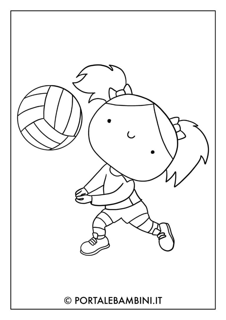 Disegni di Sport da Colorare | portalebambini.it