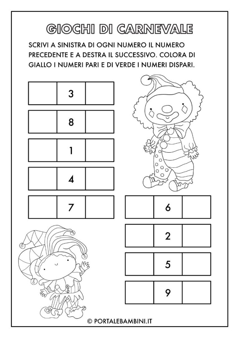 Schede Didattiche di Carnevale