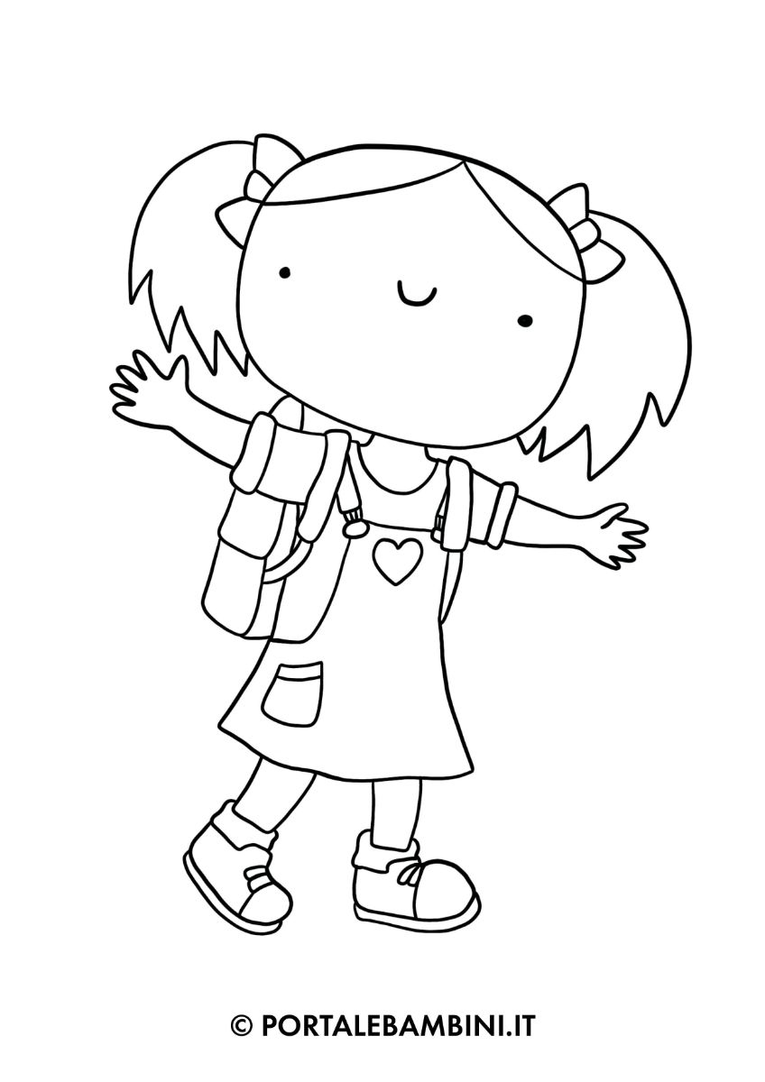 Bambini da Colorare (stampa gratis) | portalebambini.it