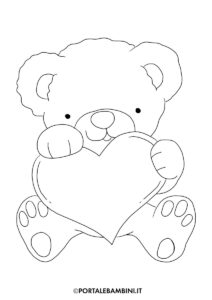 Disegni Orsetti da Colorare - Stampa Gratis