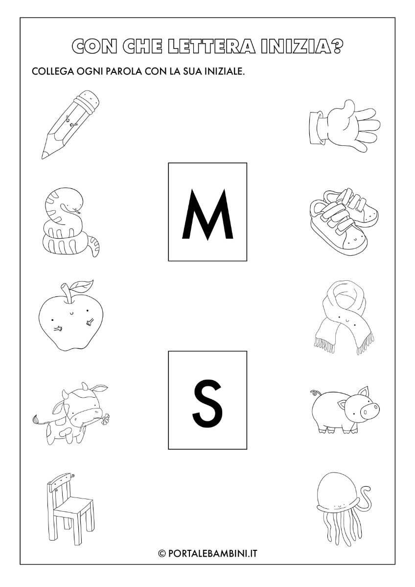 Parole con la M - Schede sulla M