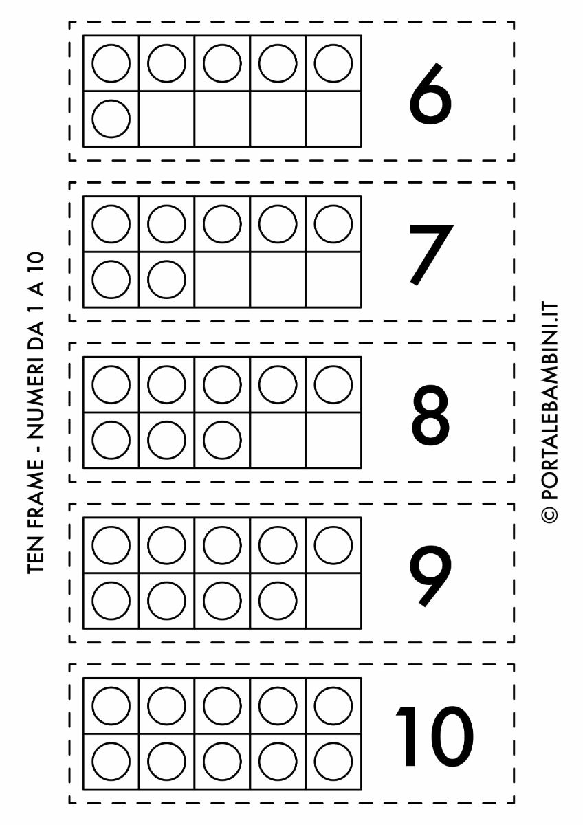 Schede Didattiche sui Numeri (da 0 a 10) | portalebambini.it