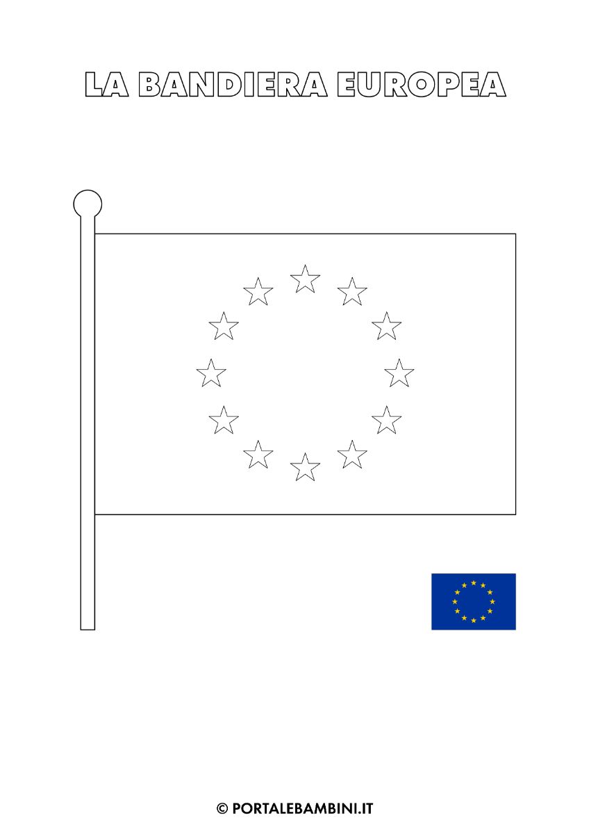 Bandiere da Colorare (Stampa Gratis)