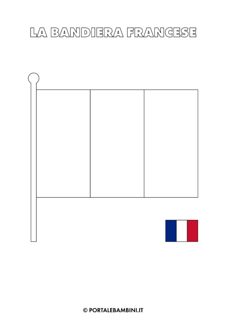Bandiere da Colorare (Stampa Gratis)