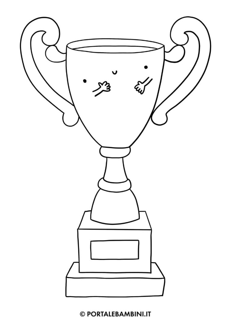 Disegni di Coppe da Colorare (stampa gratis)