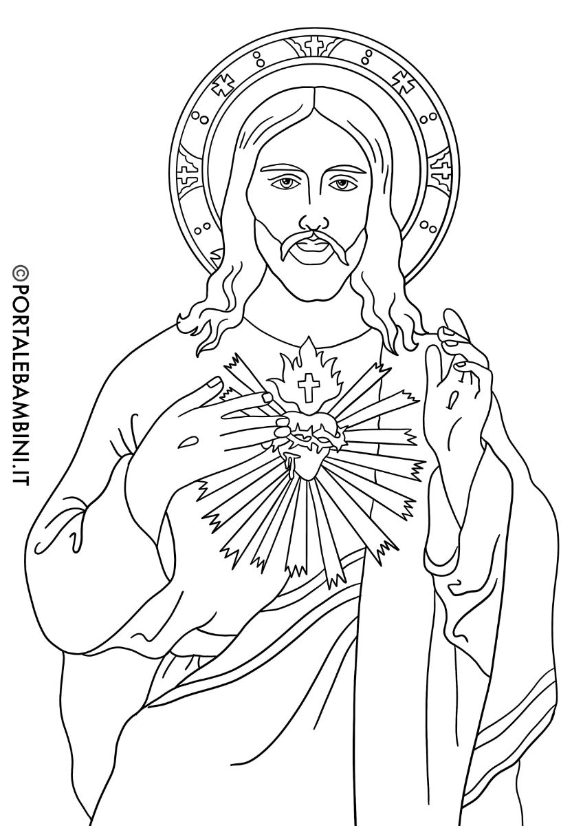 Disegni di Gesù da Colorare