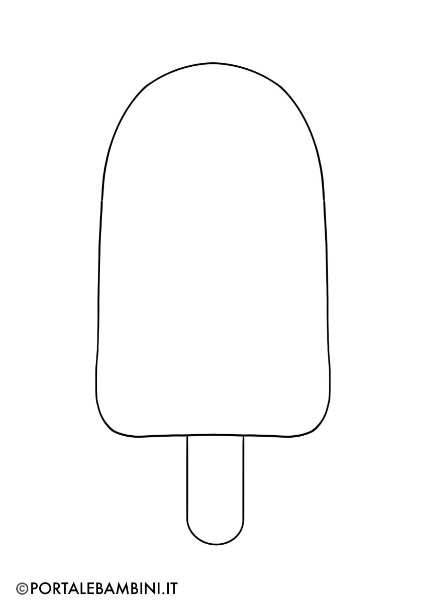 Disegni di Ghiaccioli da Colorare (stampa gratis)