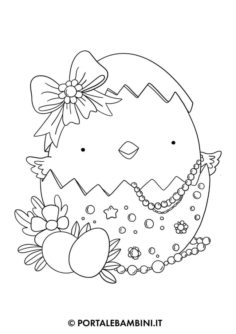 Pulcini da Colorare (stampa gratis) | portalebambini.it