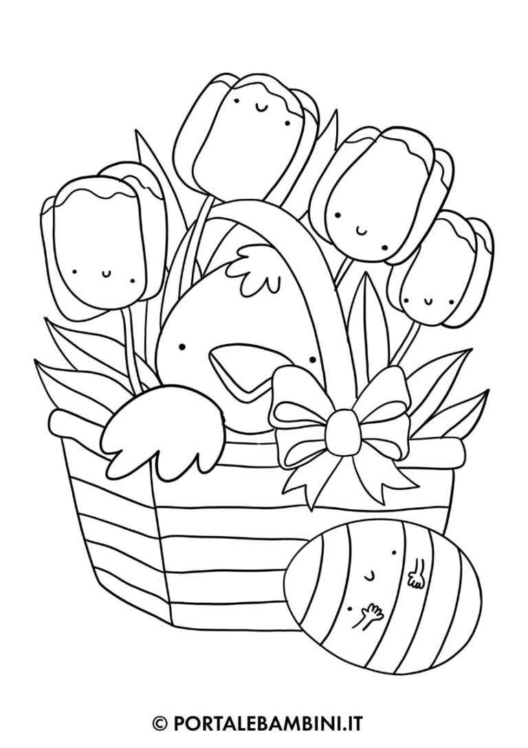 Pulcini da Colorare (stampa gratis) | portalebambini.it