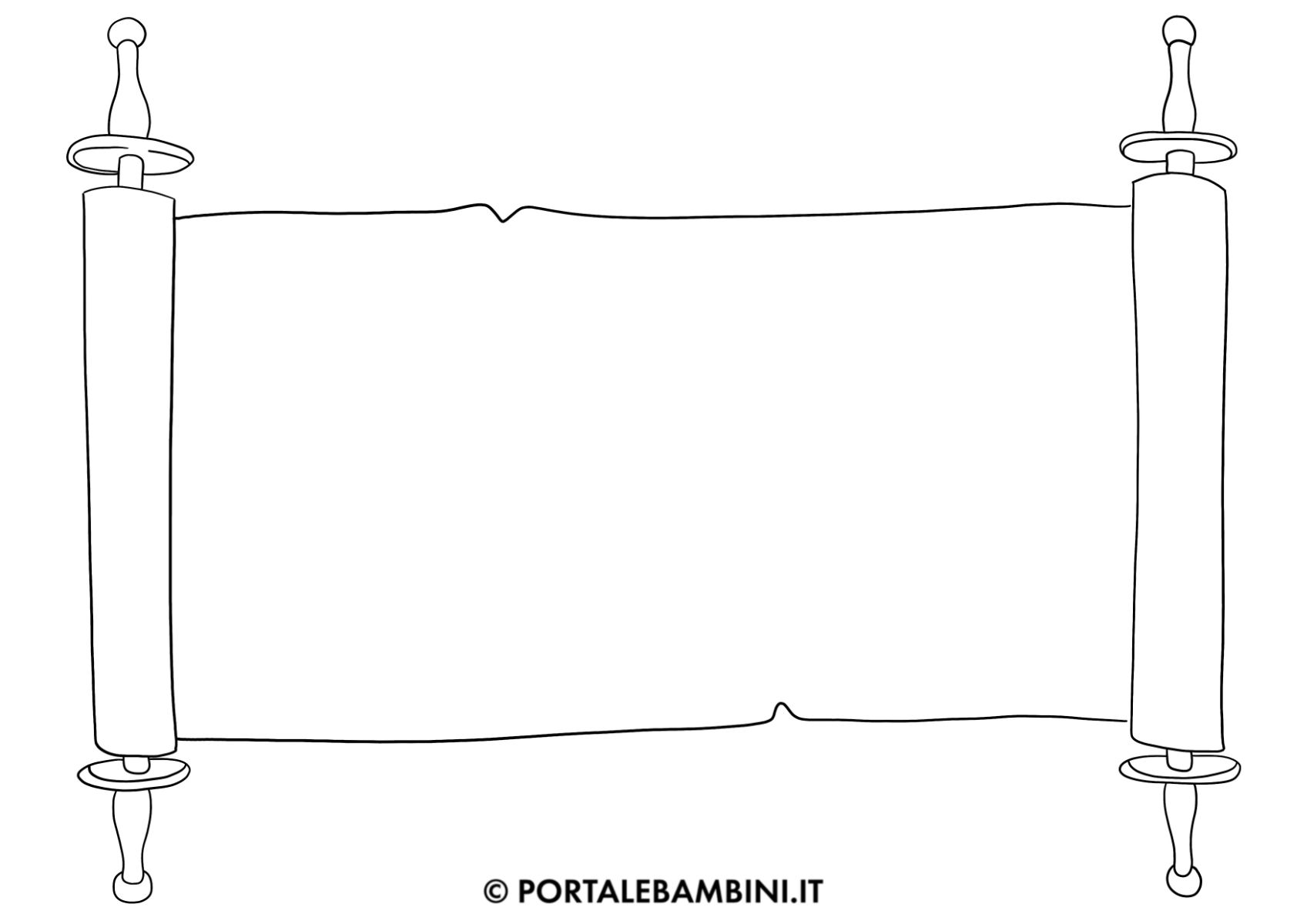Pergamena - Disegni da Stampare e Colorare