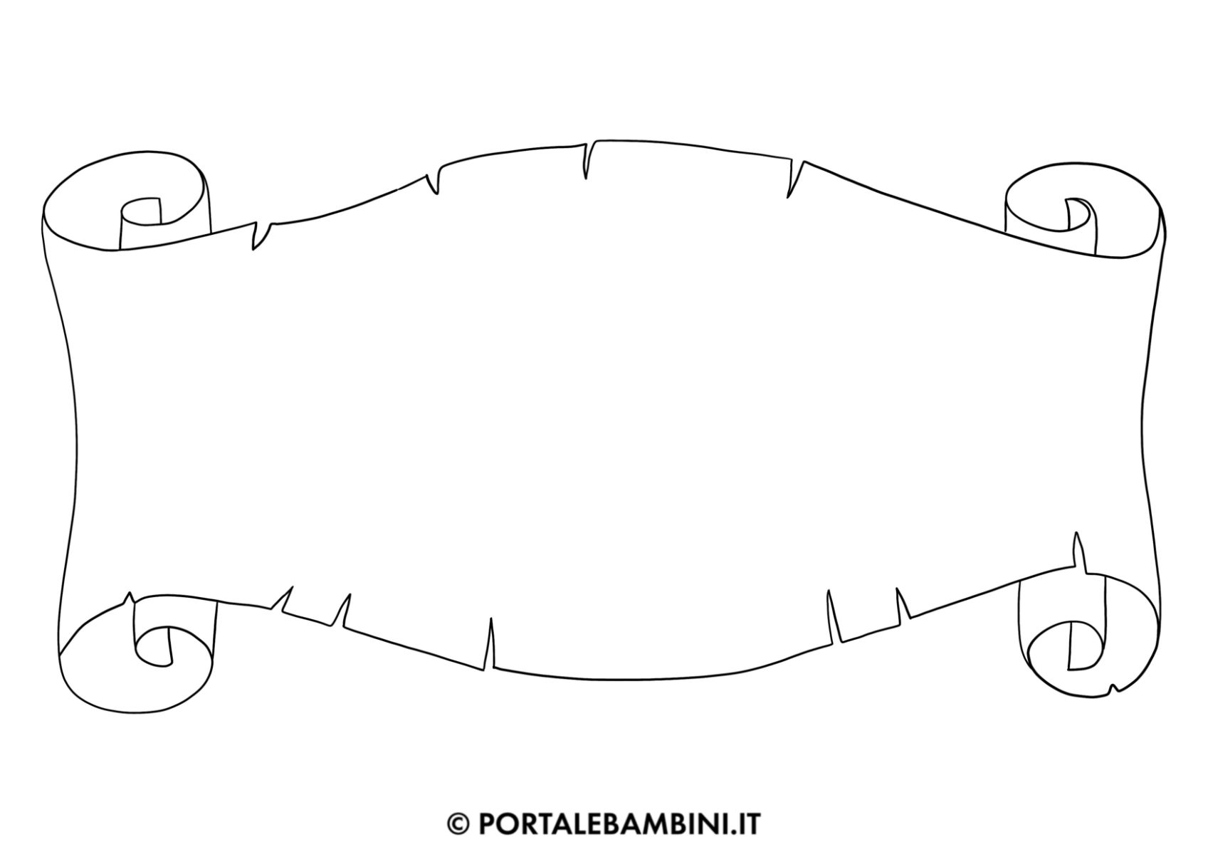 Pergamena - Disegni da Stampare e Colorare