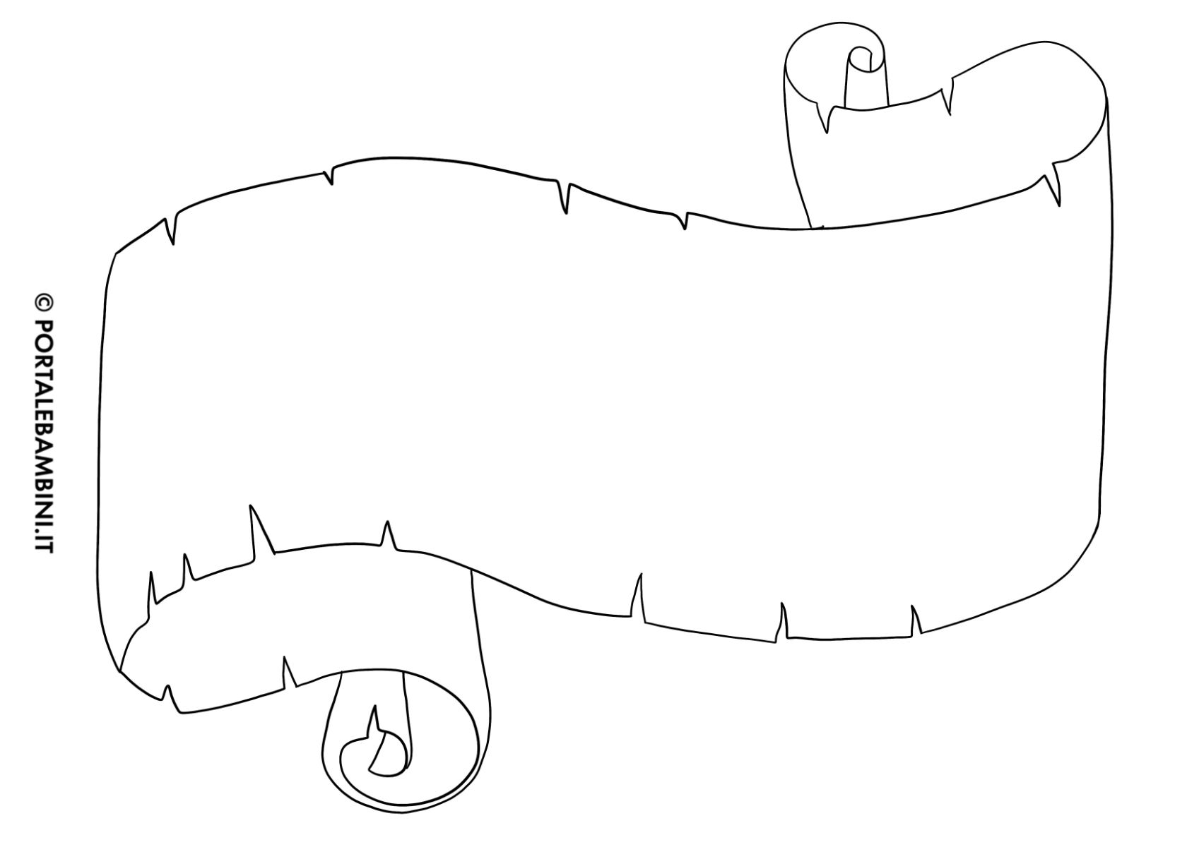 Pergamena - Disegni da Stampare e Colorare