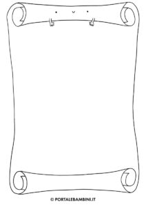 Pergamena - Disegni da Stampare e Colorare