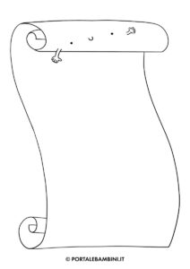 Pergamena - Disegni da Stampare e Colorare