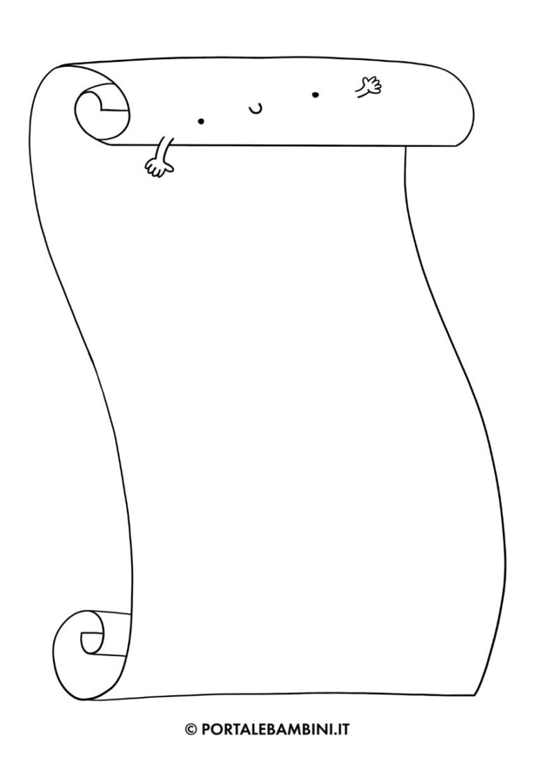 Pergamena - Disegni da Stampare e Colorare