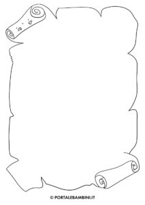 Pergamena - Disegni da Stampare e Colorare