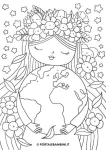 Disegni della Terra da Colorare (Gratis)
