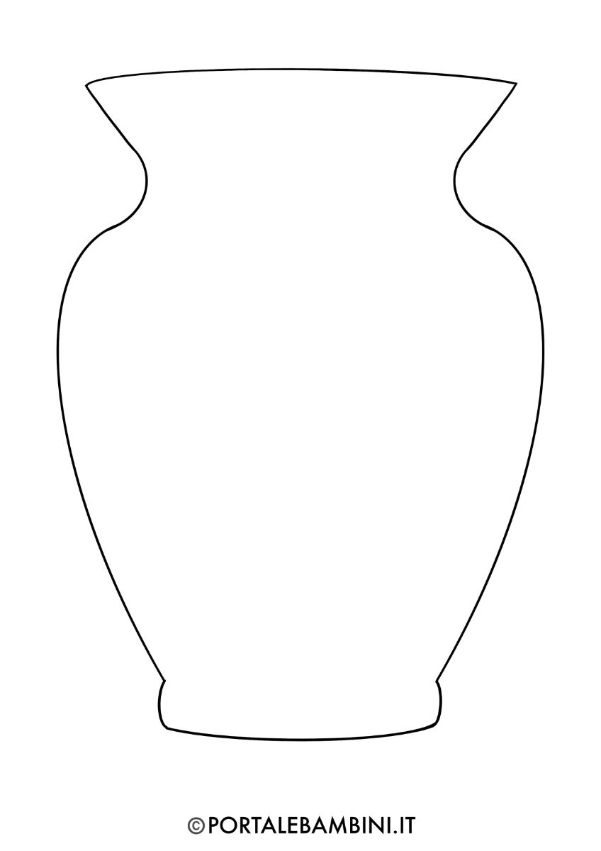 Disegni di Vasi da Colorare (stampa gratis)