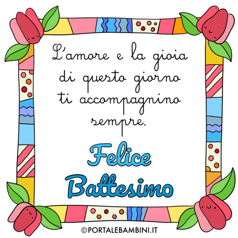 Frasi di Auguri e Biglietti per il Battesimo (con immagini)
