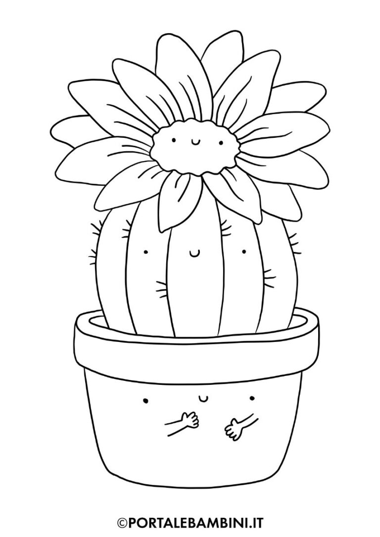 Piante e Cactus da Colorare