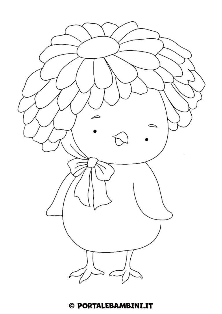 Pulcini da Colorare (stampa gratis) | portalebambini.it