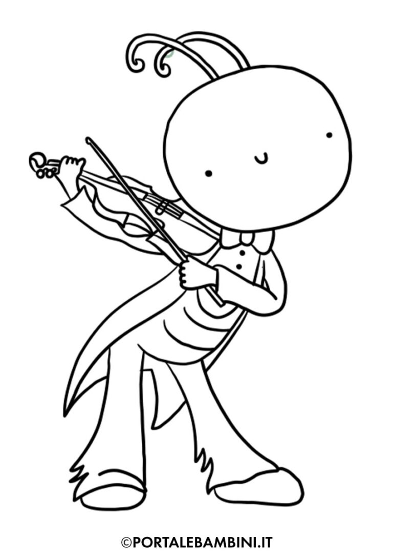 Disegni da Colorare: Cicala