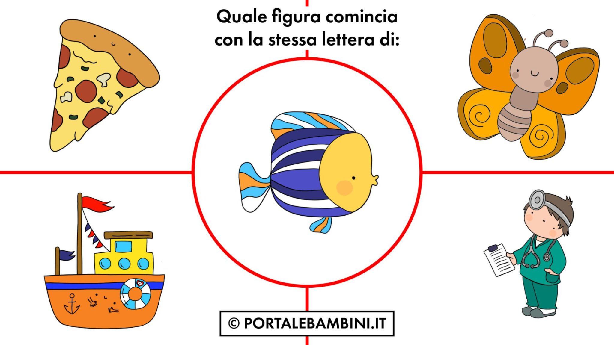 Parole con la P + Schede sulla lettera P