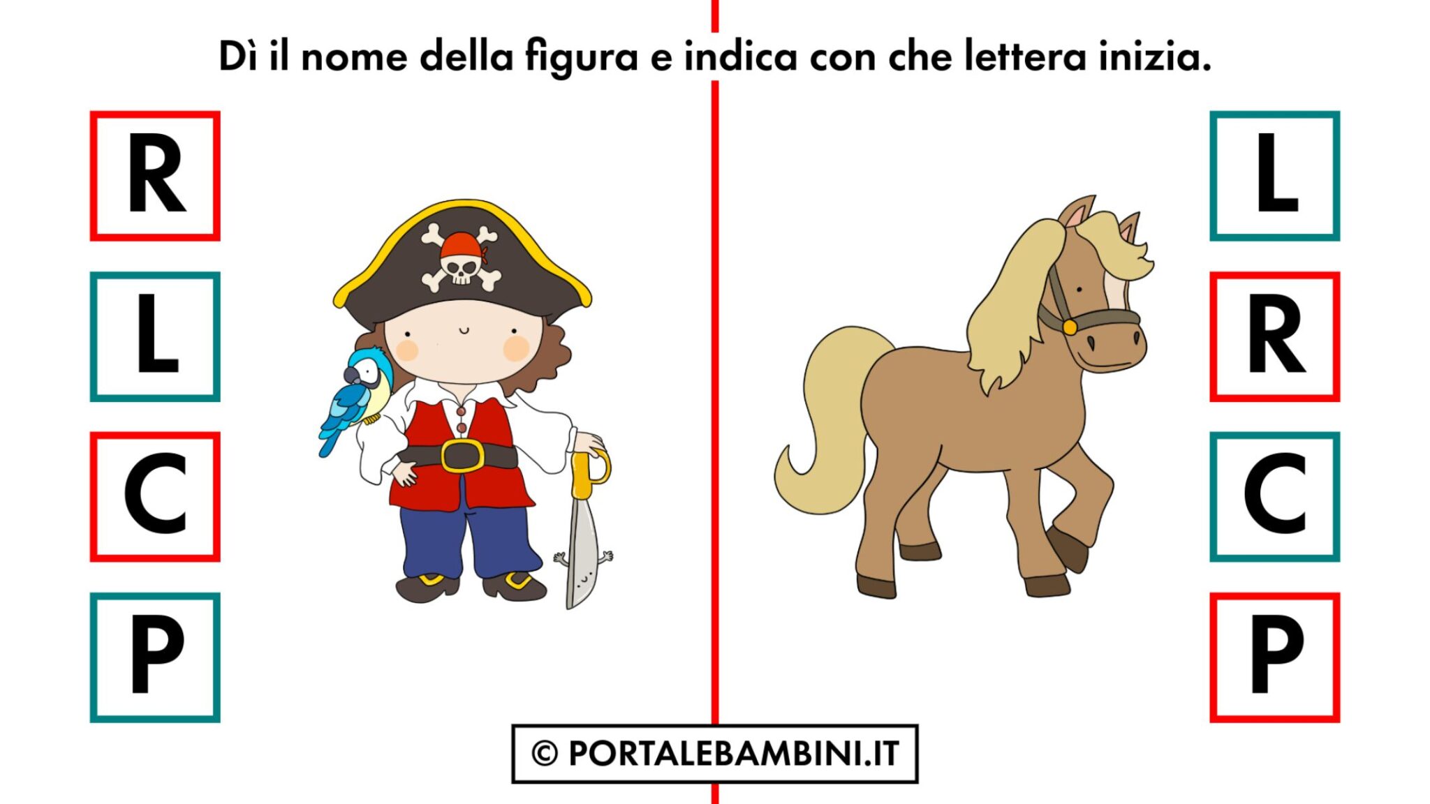 Parole con la P + Schede sulla lettera P