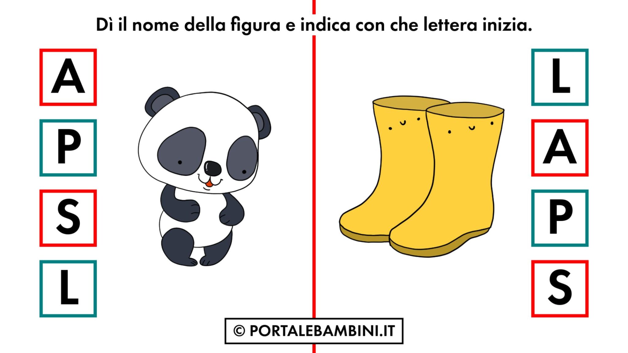 Parole con la P + Schede sulla lettera P