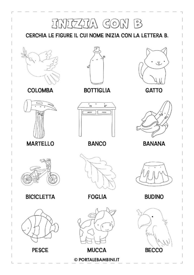 Parole con la B + Schede sulla B