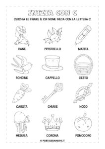 Parole con la C + Schede sulla C