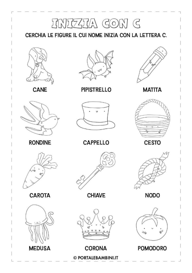 Parole con la C + Schede sulla C